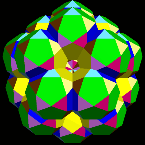 Dodecahedral Cluster of Icosidodecahedra | RobertLovesPi.net