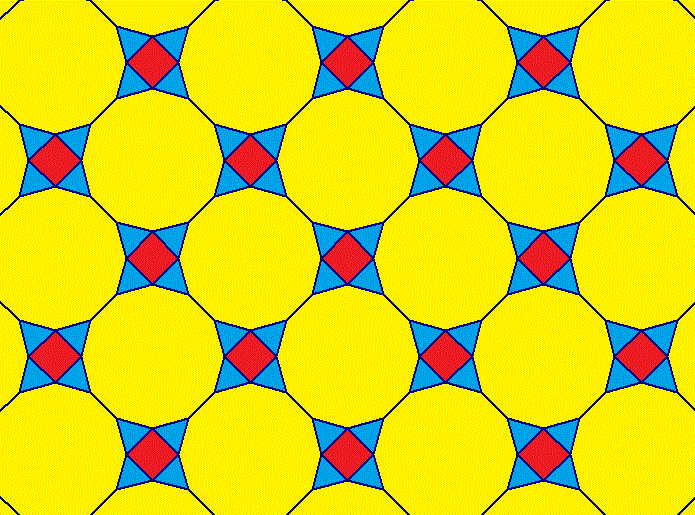 Tessellation Featuring Squares, Triangles, and Dodecagons ...