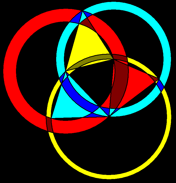 Triangles and Rings in Primary Colors | RobertLovesPi.net