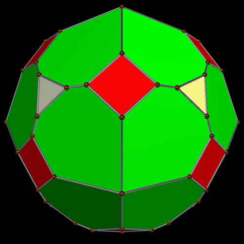 A Collection of Related Polyhedra Featuring Octagons, Heptagons, Hexagons, and Pentagons ...