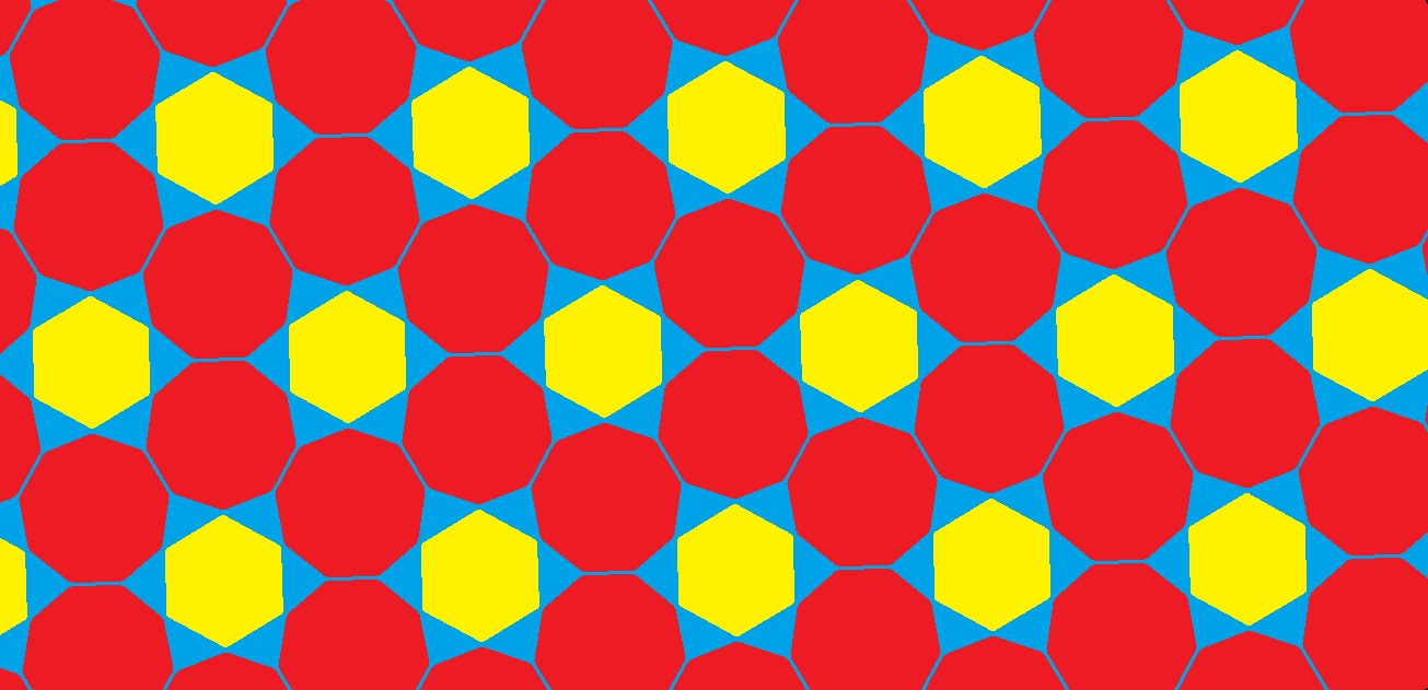 Tessellation Featuring Regular Enneagons, Regular Hexagons, and ...