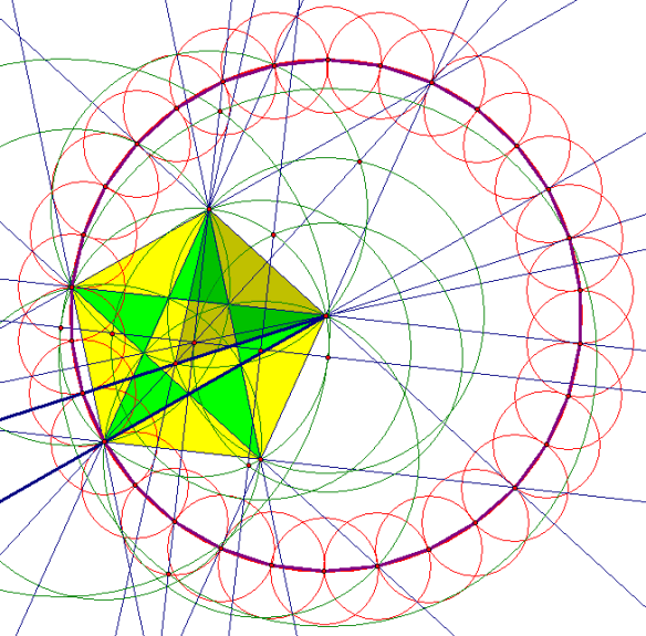 A Euclidean Construction of a Regular Triacontagon | RobertLovesPi.net