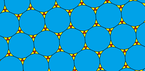 Tessellation Featuring Regular Octadecagons, Equilateral Triangles, and ...
