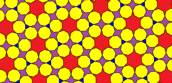 A Tessellation Featuring Regular Octagons and Triangles, Together with ...