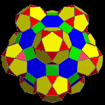 A Great Rhombicosidodecahedron, Augmented with Twelve Pentagonal Rotundas | RobertLovesPi.net