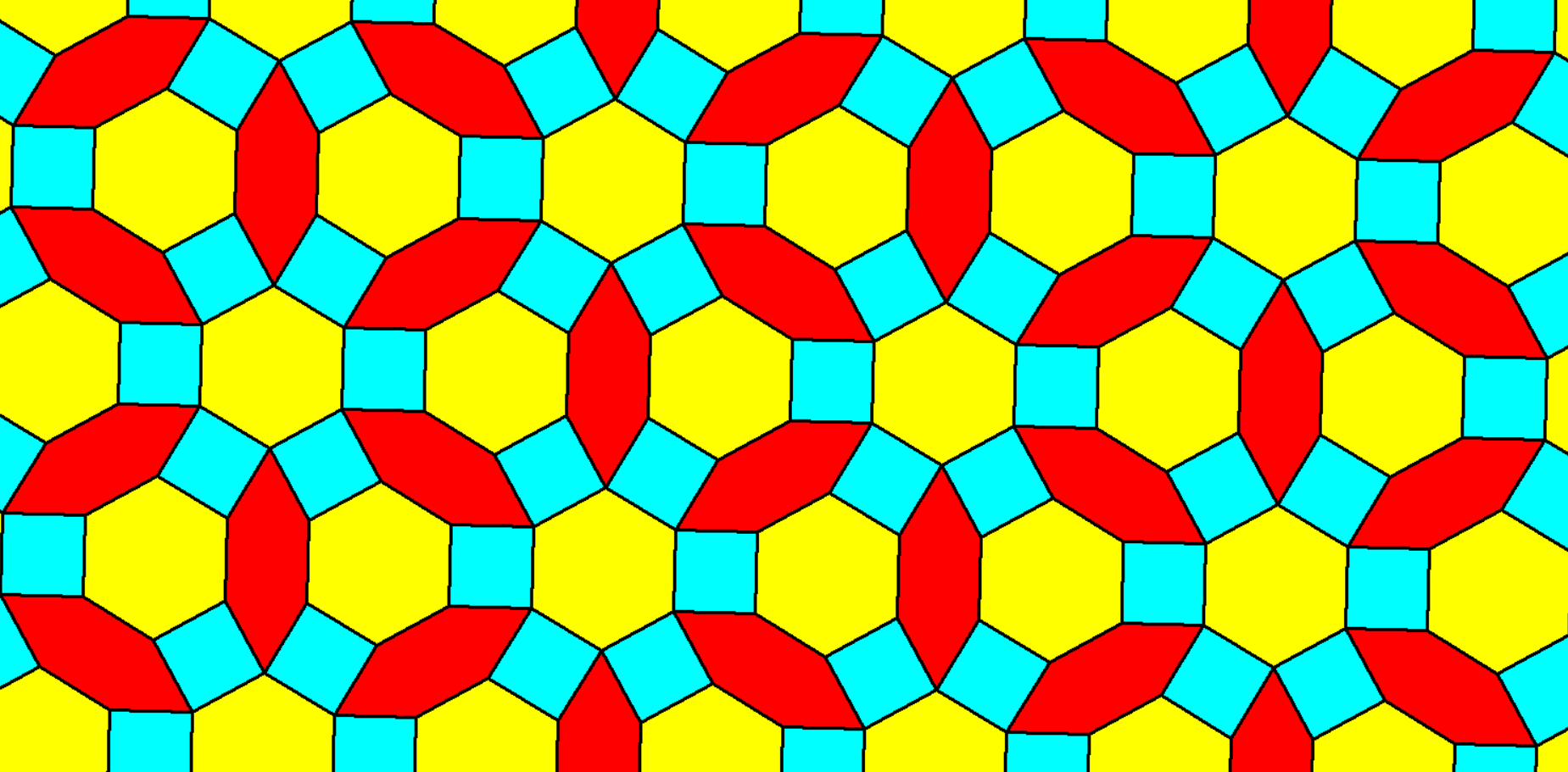 A Tessellation Featuring Regular Hexagons, Equilateral Hexagons, and ...