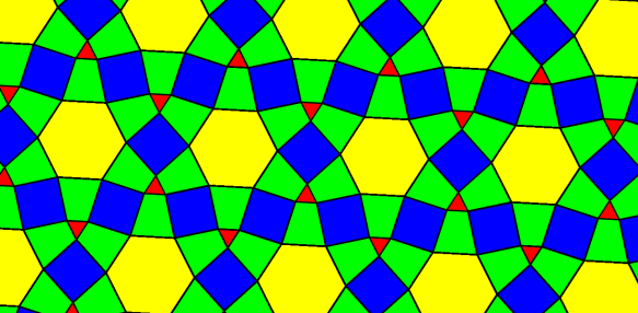 A Tessellation Featuring Regular Hexagons, Squares, Equilateral ...